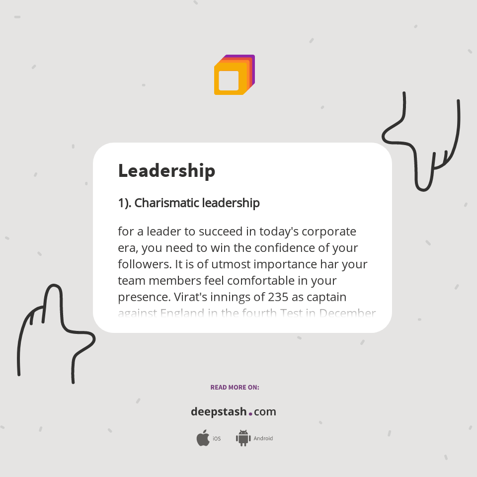 Leadership - Deepstash