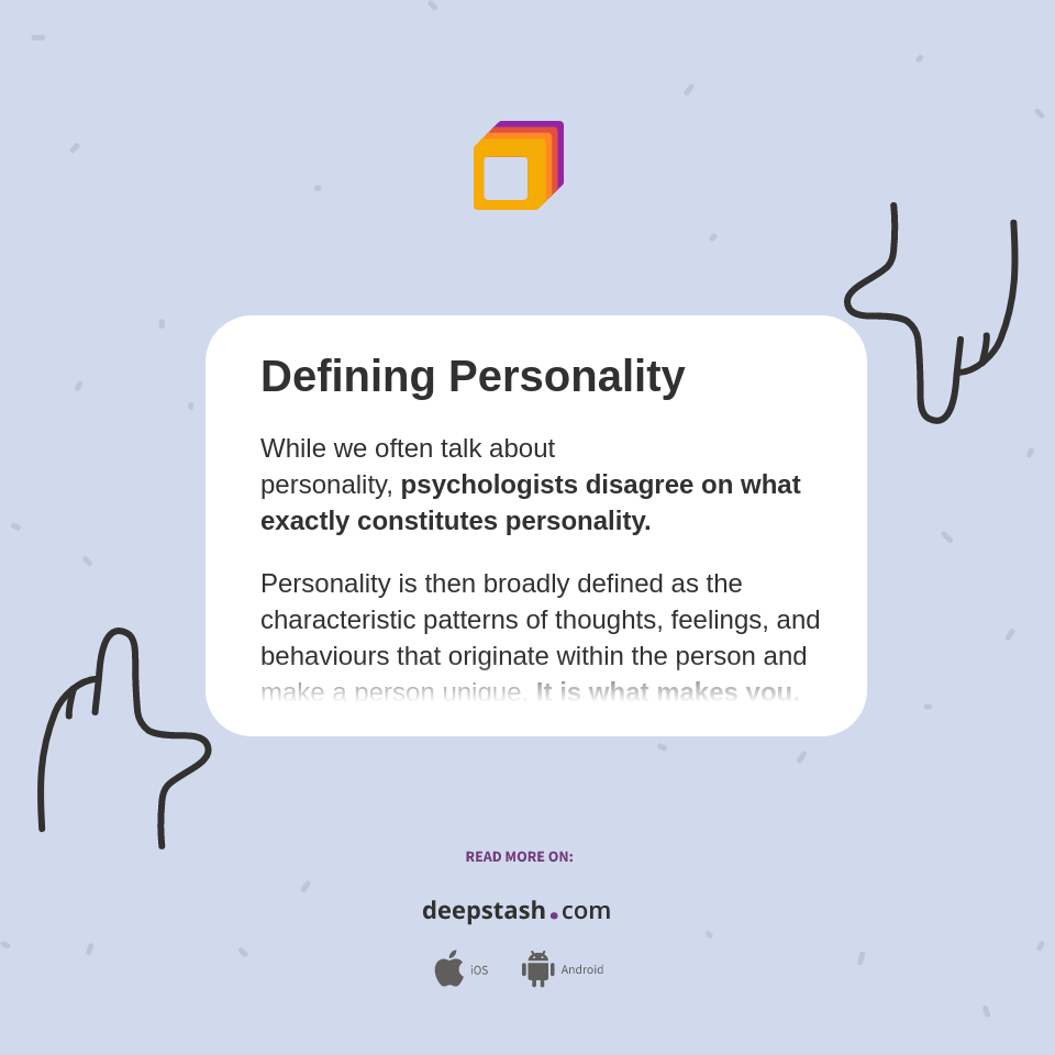 Defining Personality - Deepstash