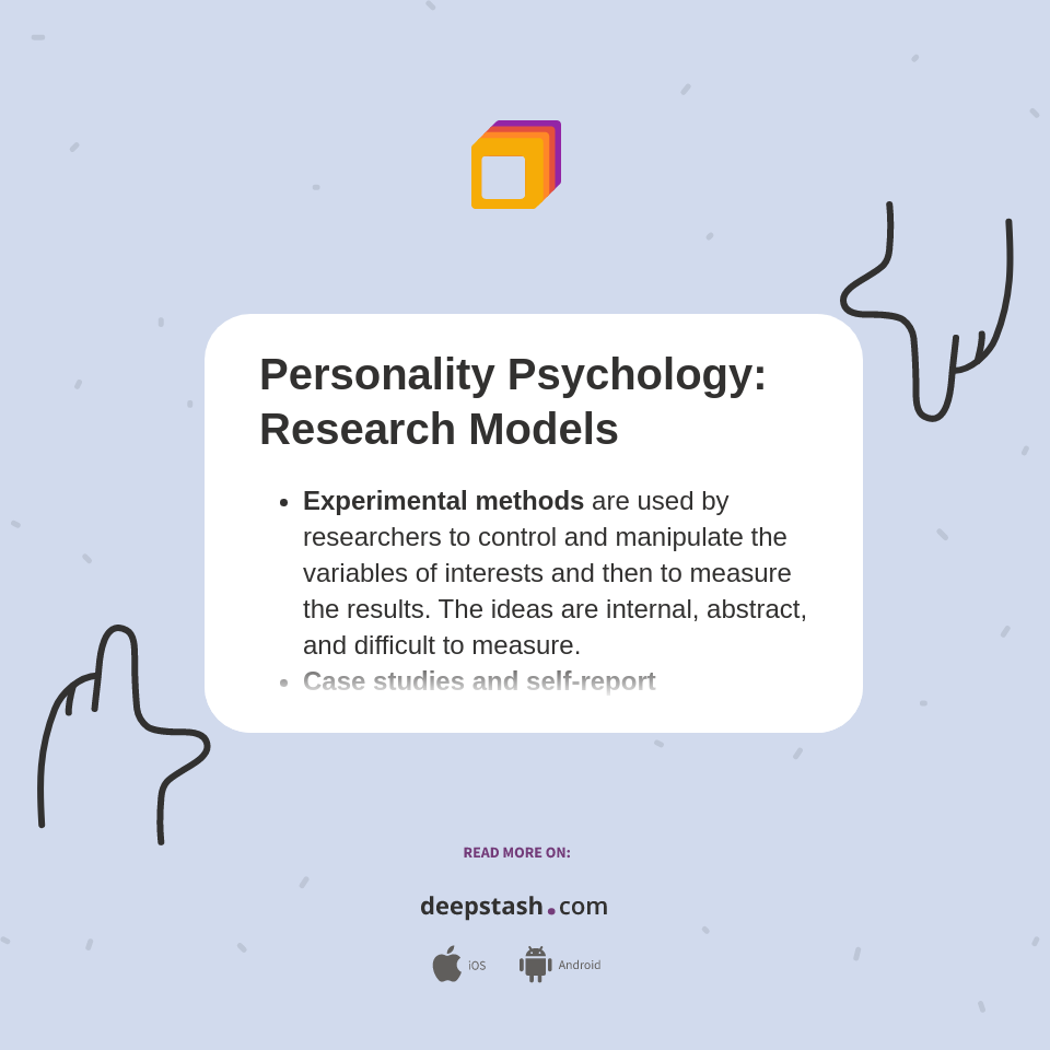 Personality Psychology: Research Models - Deepstash