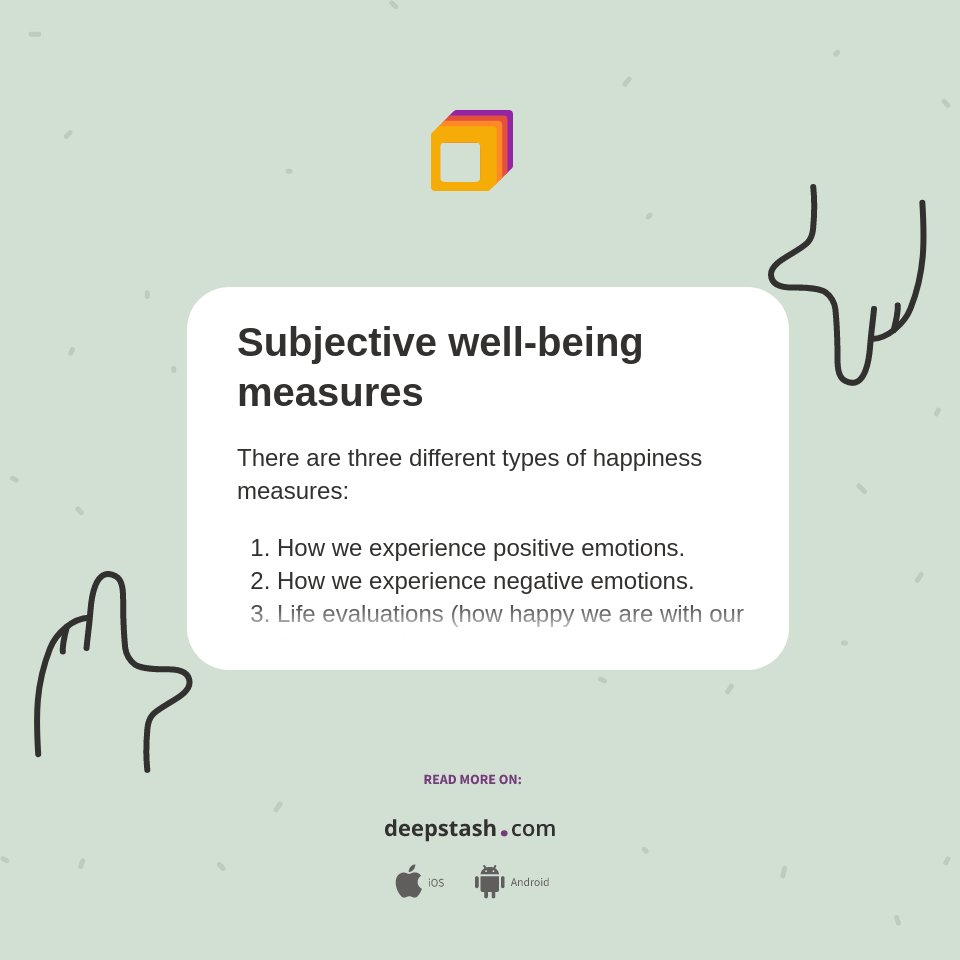 Subjective well-being measures - Deepstash