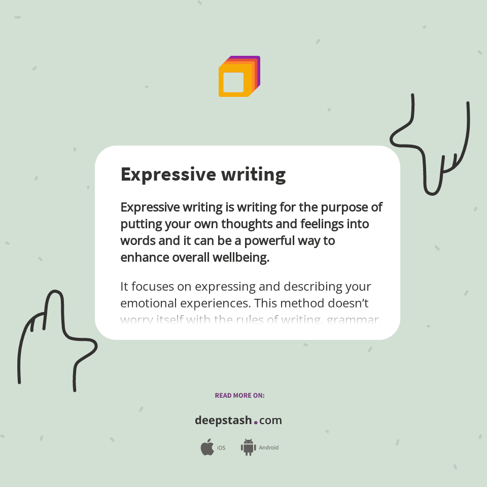 Expressive writing - Deepstash