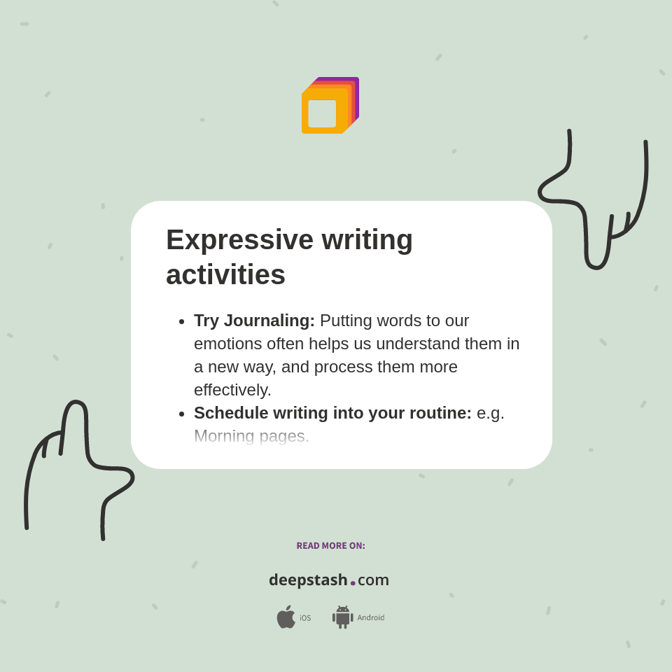 Expressive writing activities - Deepstash