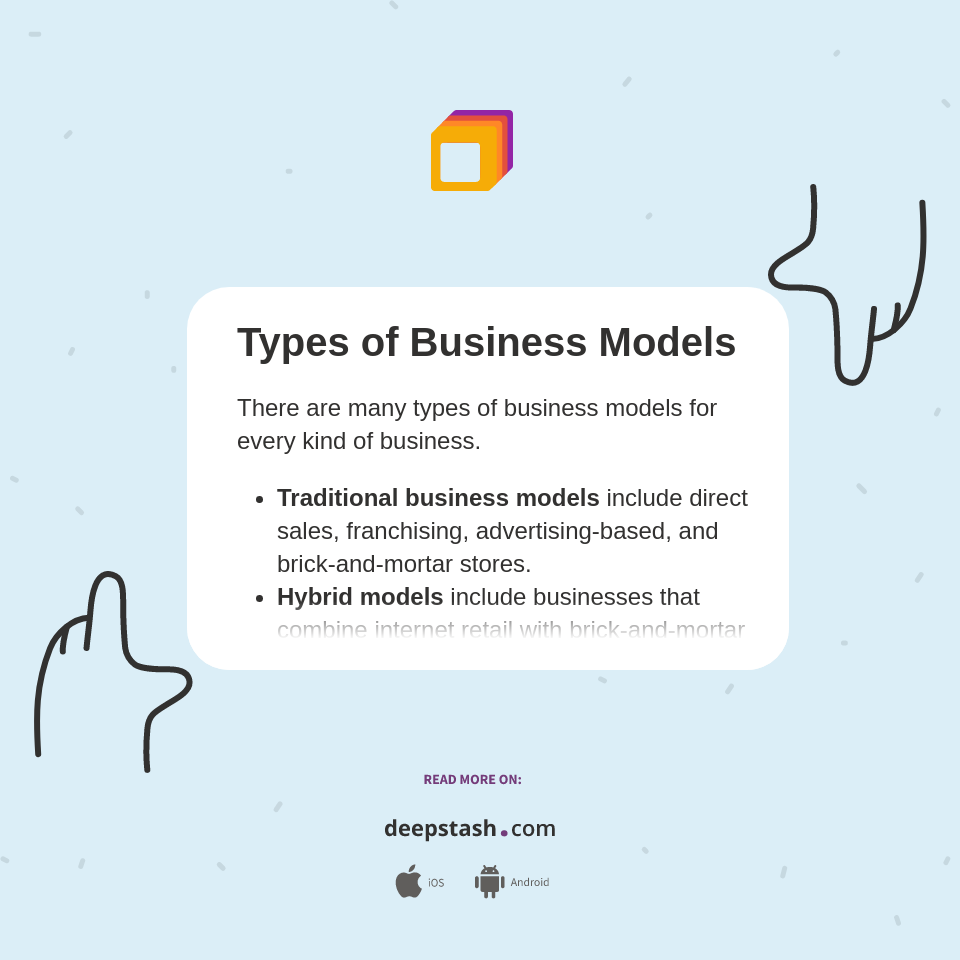 Types of Business Models - Deepstash