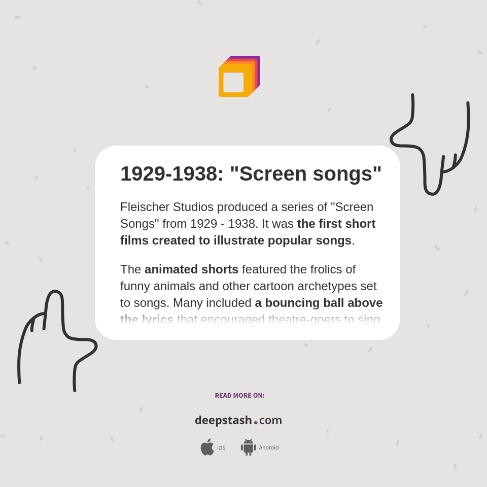 1929-1938: "Screen songs" - Deepstash