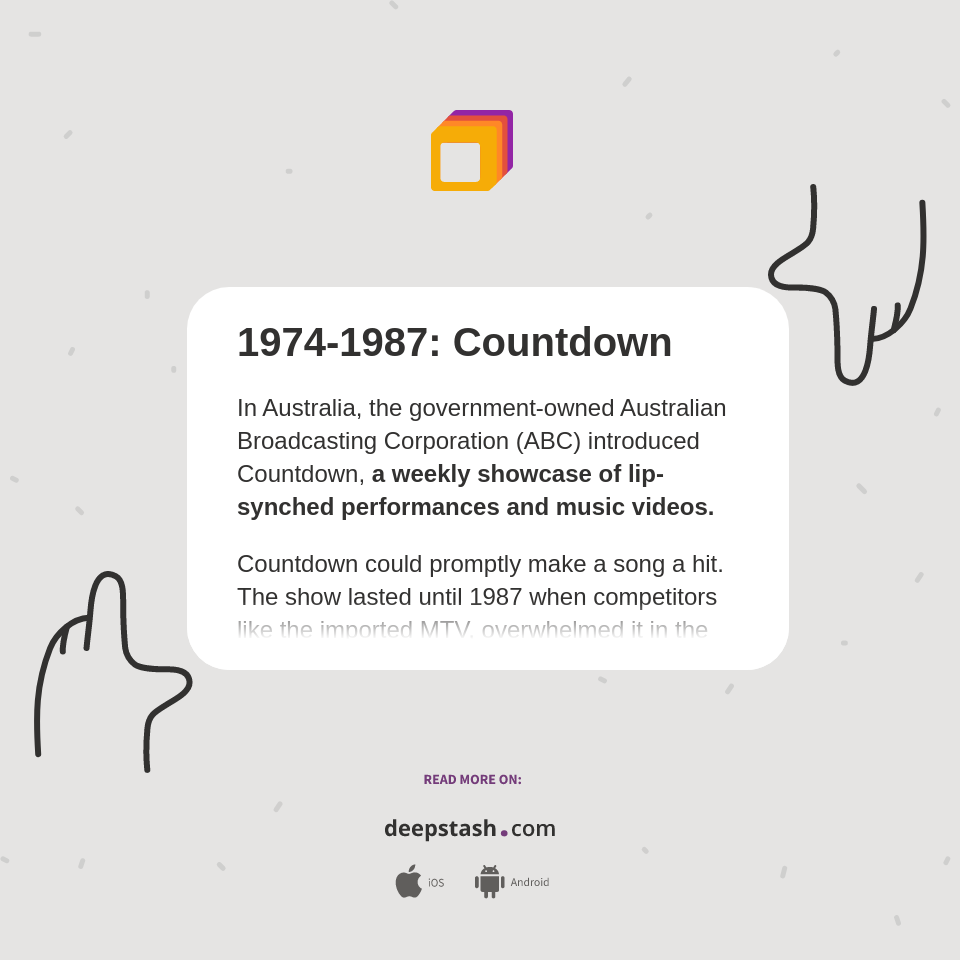 1974-1987: Countdown - Deepstash