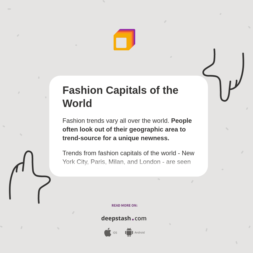 Fashion Capitals of the World - Deepstash