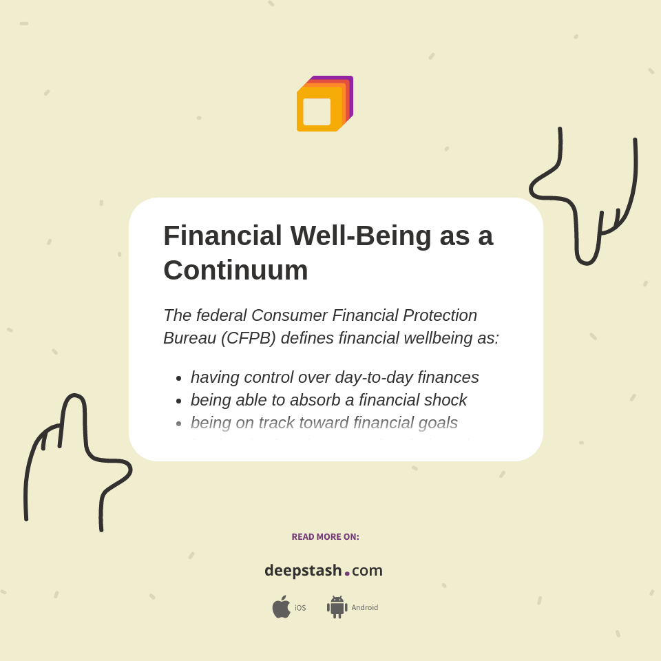 Financial Well-Being as a Continuum - Deepstash