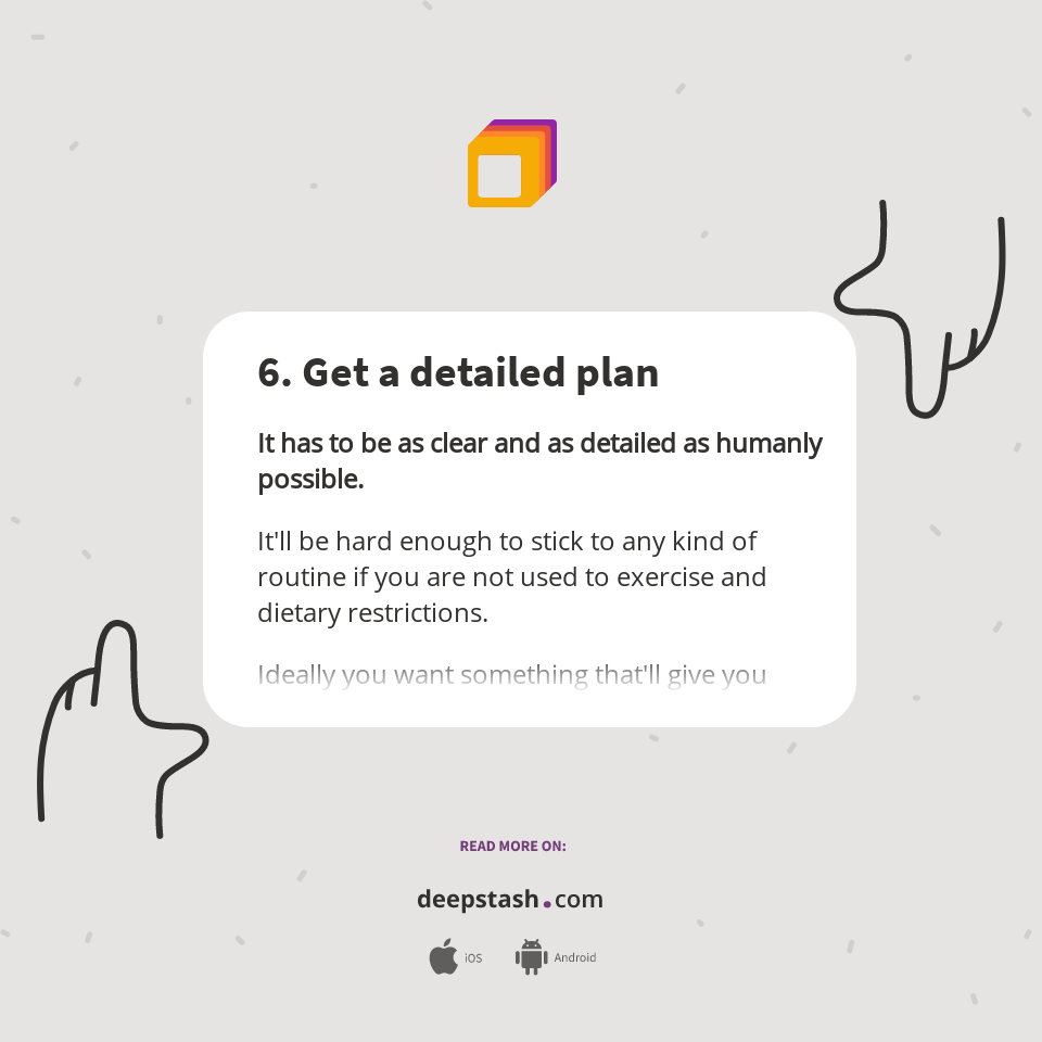 6. Get a detailed plan - Deepstash