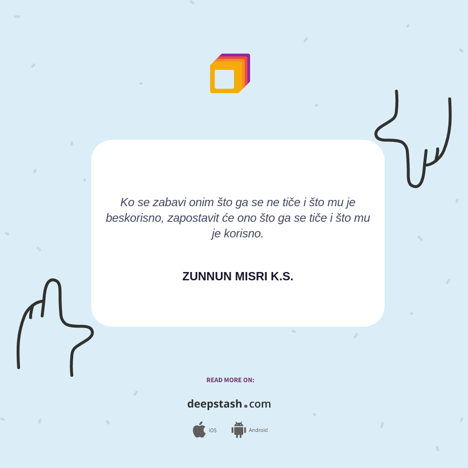 Quote by Zunnun Misri k.s. - Deepstash