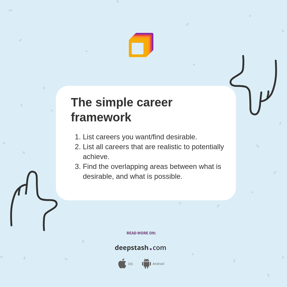 The simple career framework - Deepstash