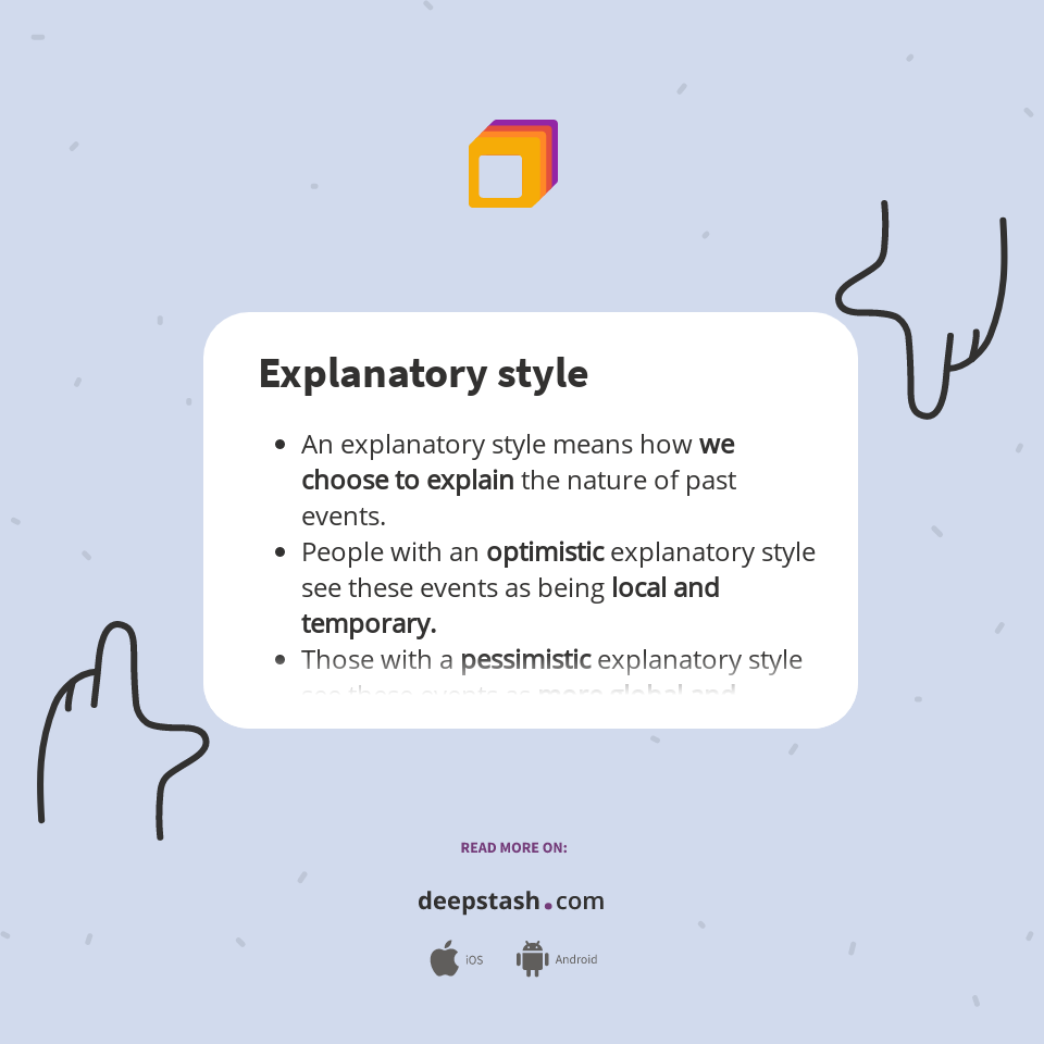 Explanatory style - Deepstash