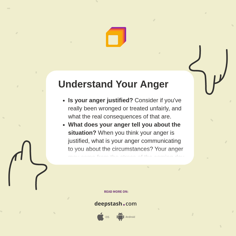 Understand Your Anger - Deepstash