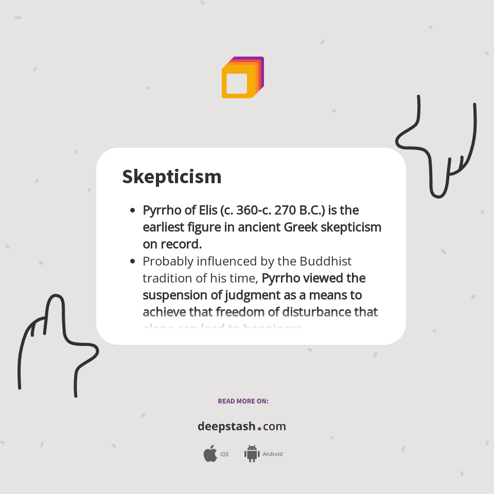 Skepticism - Deepstash