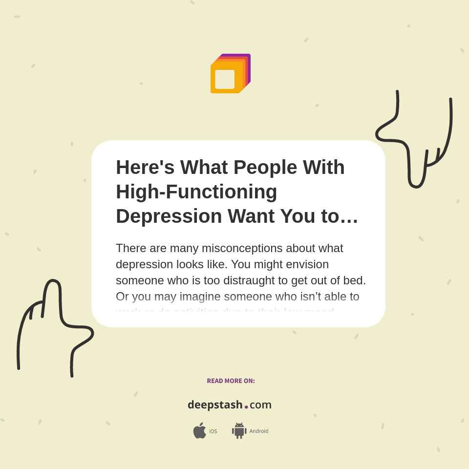 Here's What People With High-Functioning Depression Want You to Know ...