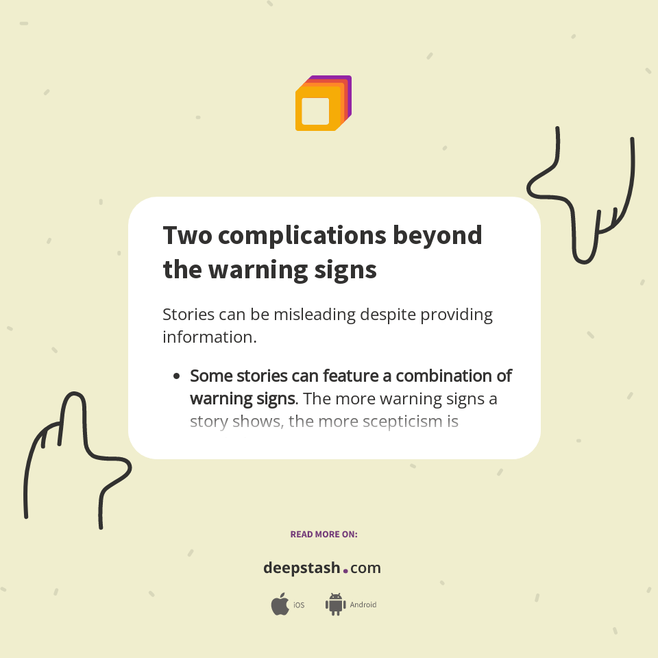 Two complications beyond the warning signs - Deepstash