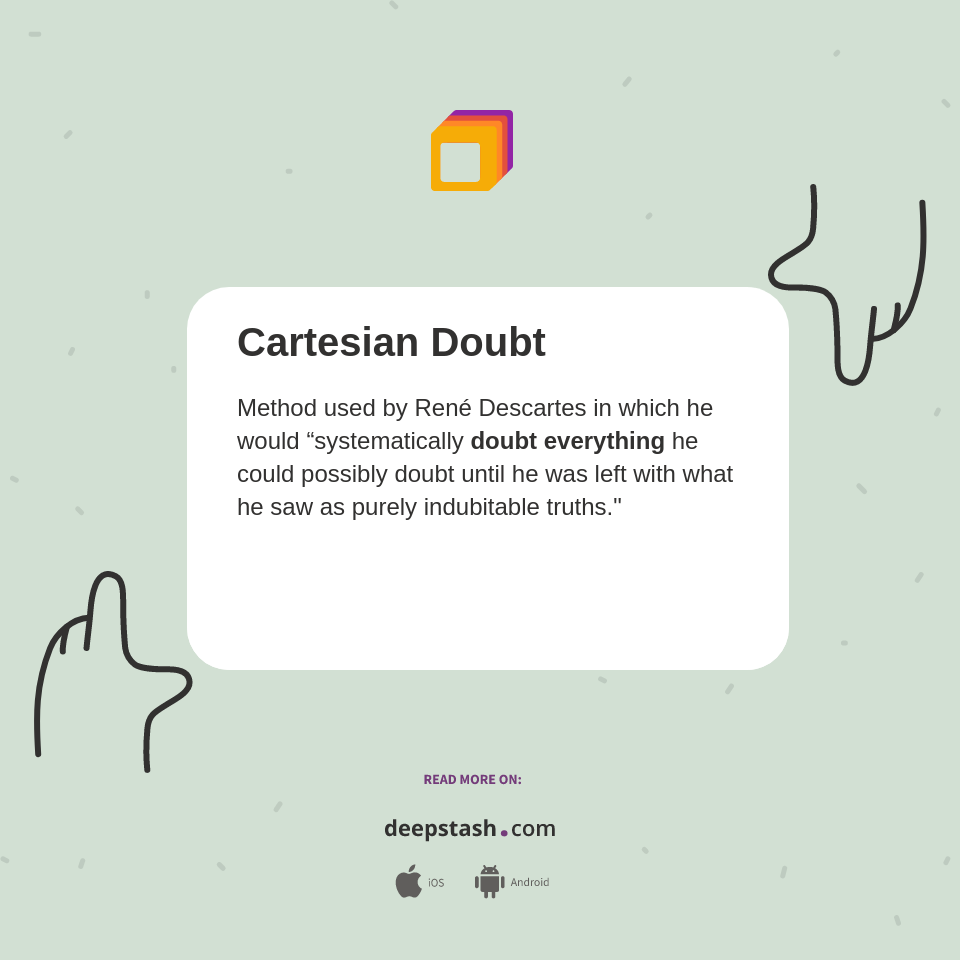 Cartesian Doubt - Deepstash