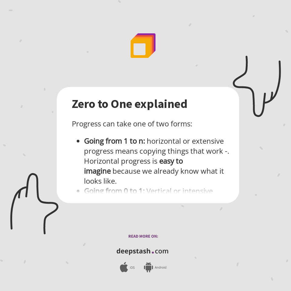 Zero to One explained - Deepstash