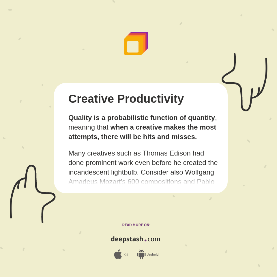 Creative Productivity - Deepstash