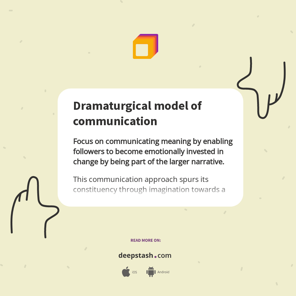 Dramaturgical model of communication - Deepstash
