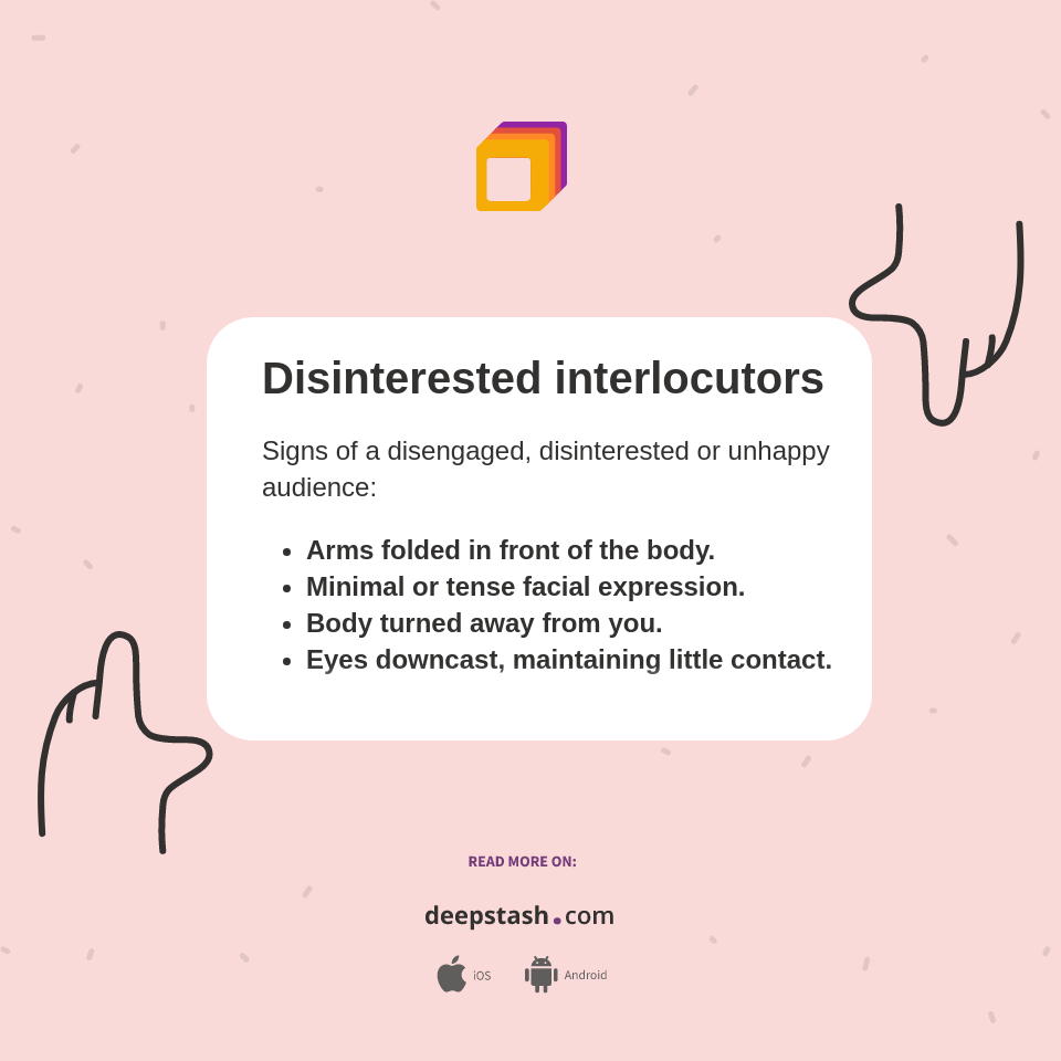 Disinterested interlocutors - Deepstash