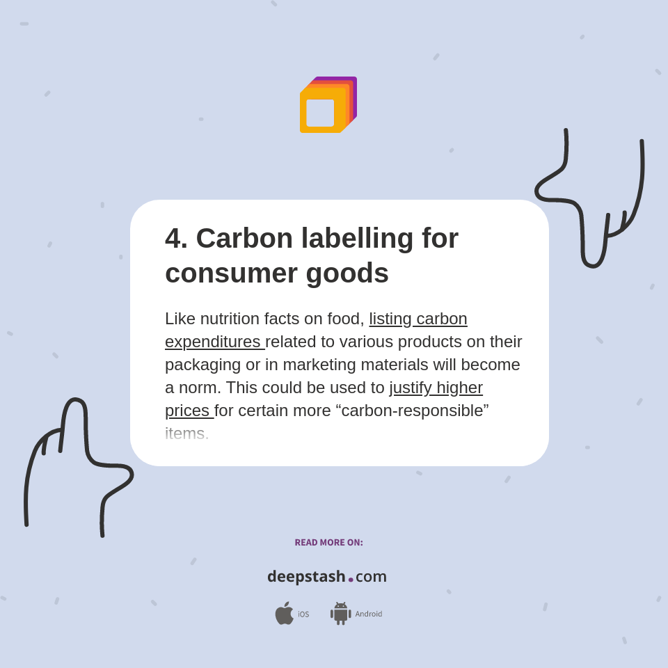 4. Carbon labelling for consumer goods - Deepstash