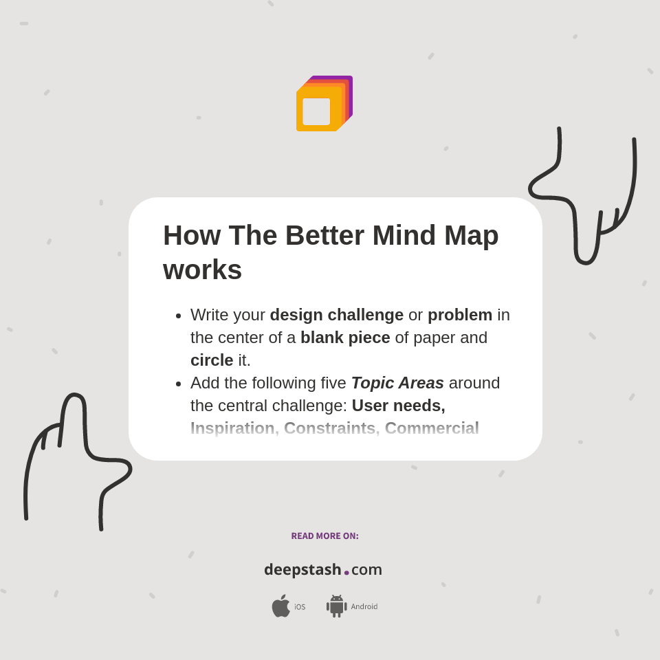 How The Better Mind Map works - Deepstash