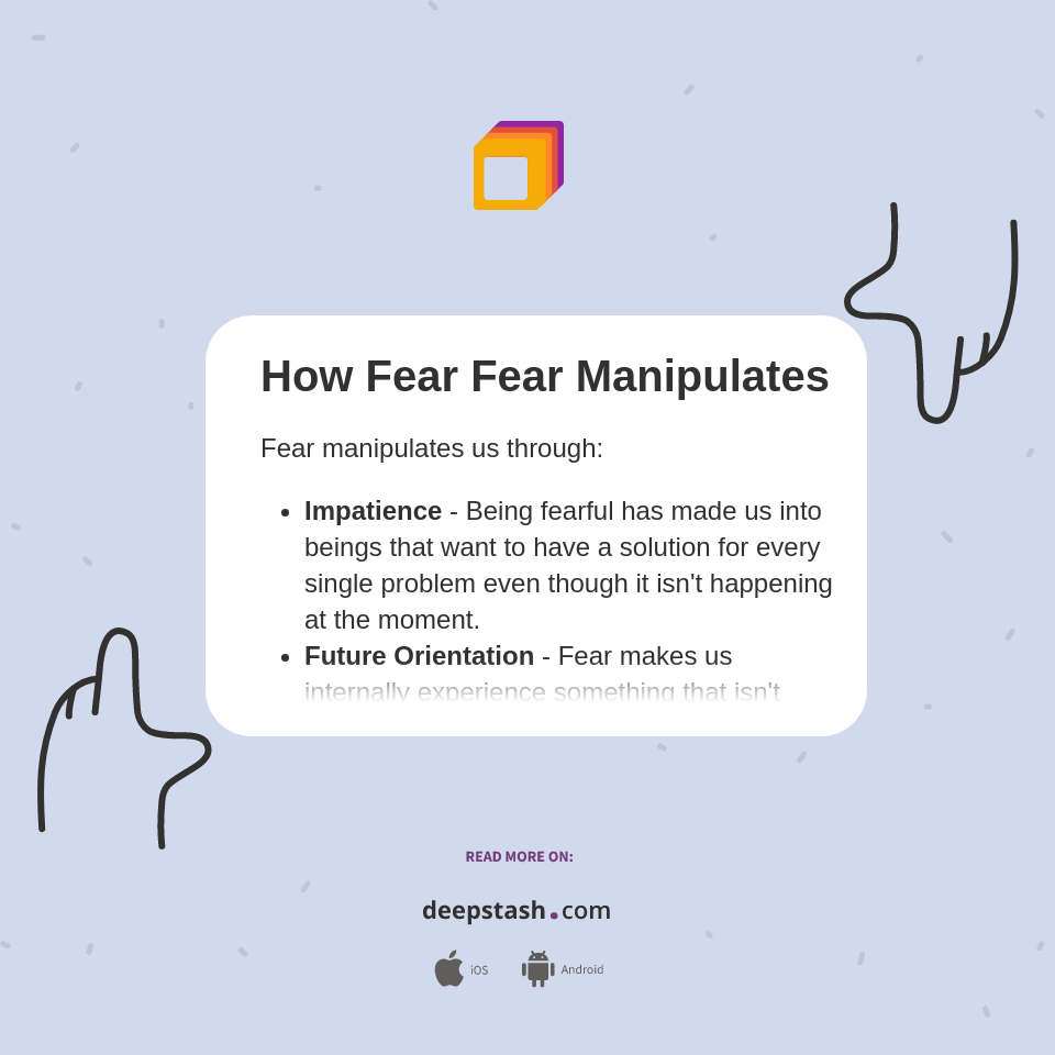 How Fear Fear Manipulates - Deepstash