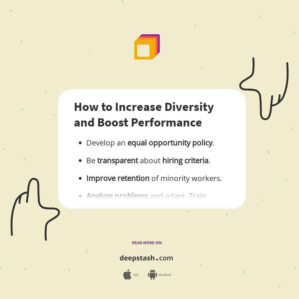 How to Increase Diversity and Boost Performance - Deepstash