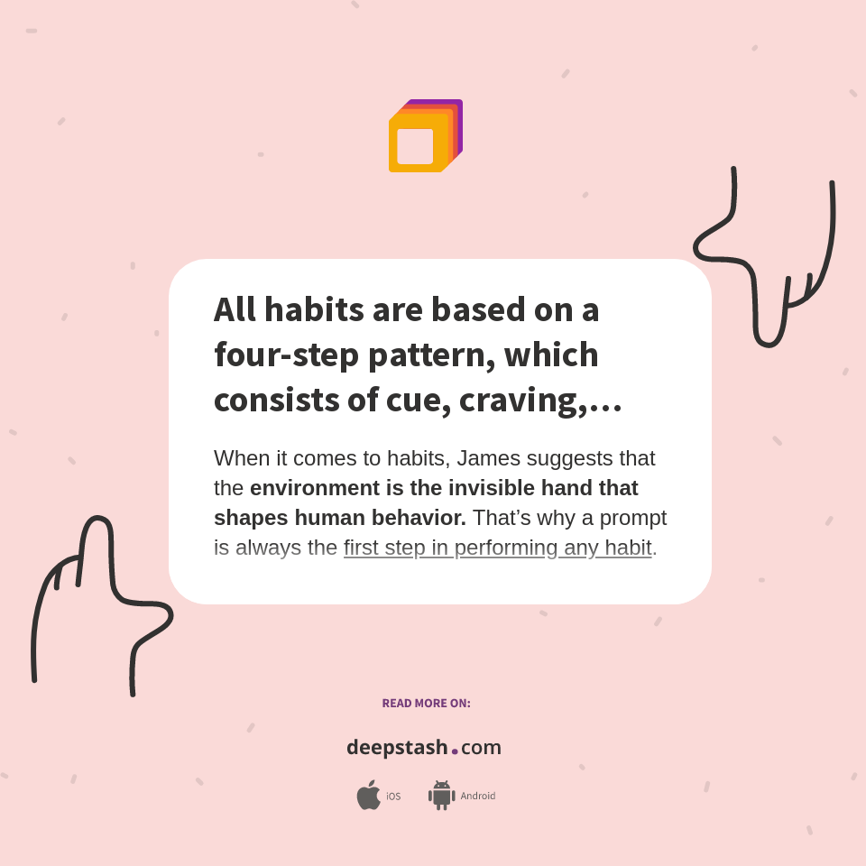 All habits are based on a four-step pattern, which consists of cue ...