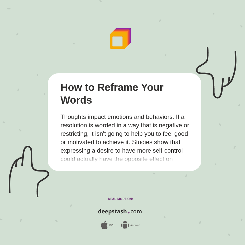 How to Reframe Your Words - Deepstash
