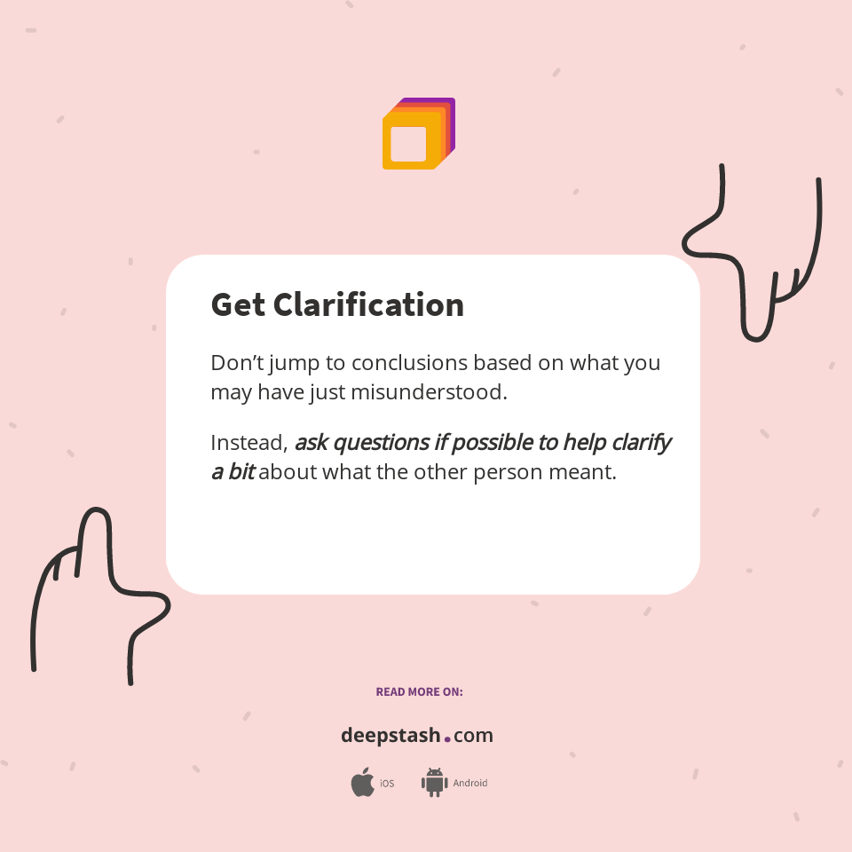 Get Clarification - Deepstash