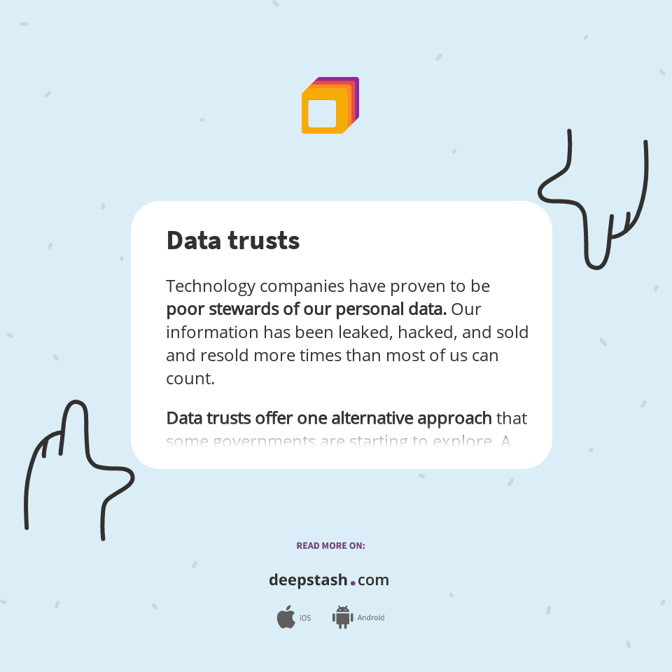 Data trusts - Deepstash