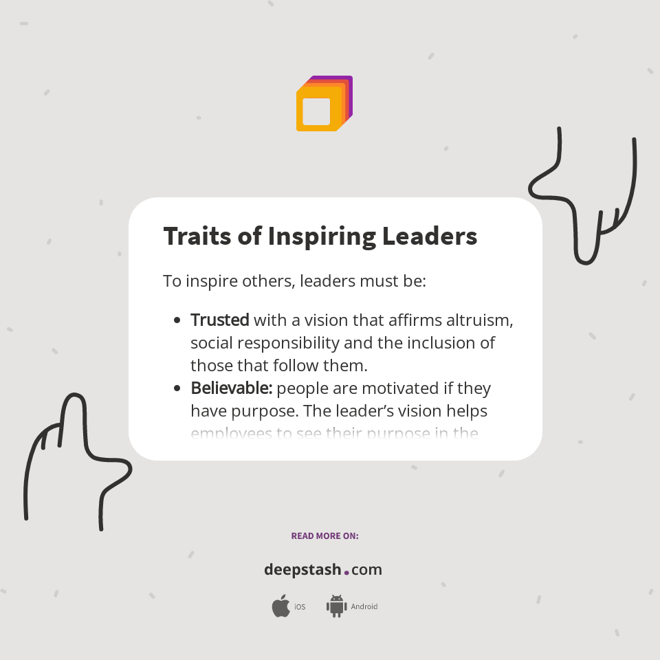 Traits of Inspiring Leaders - Deepstash
