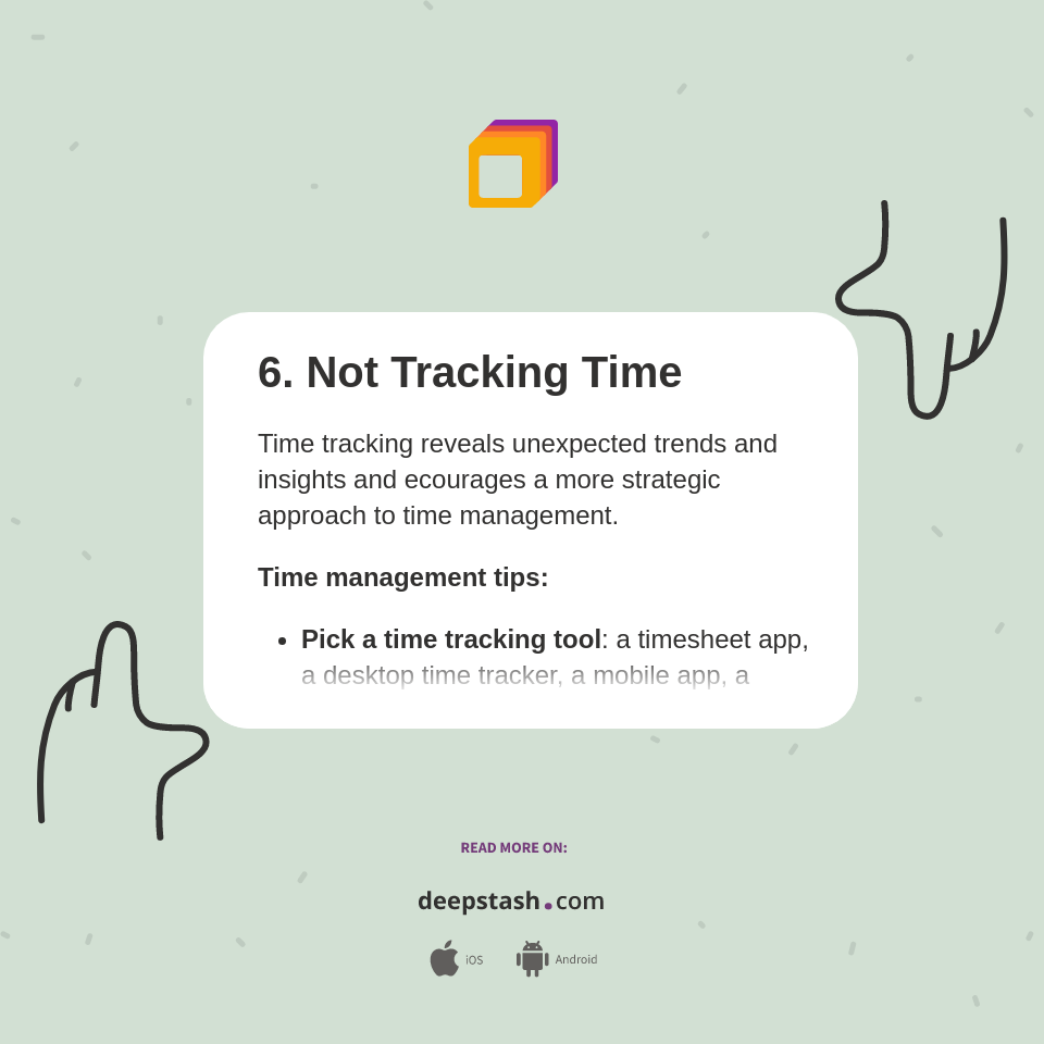 6. Not Tracking Time - Deepstash
