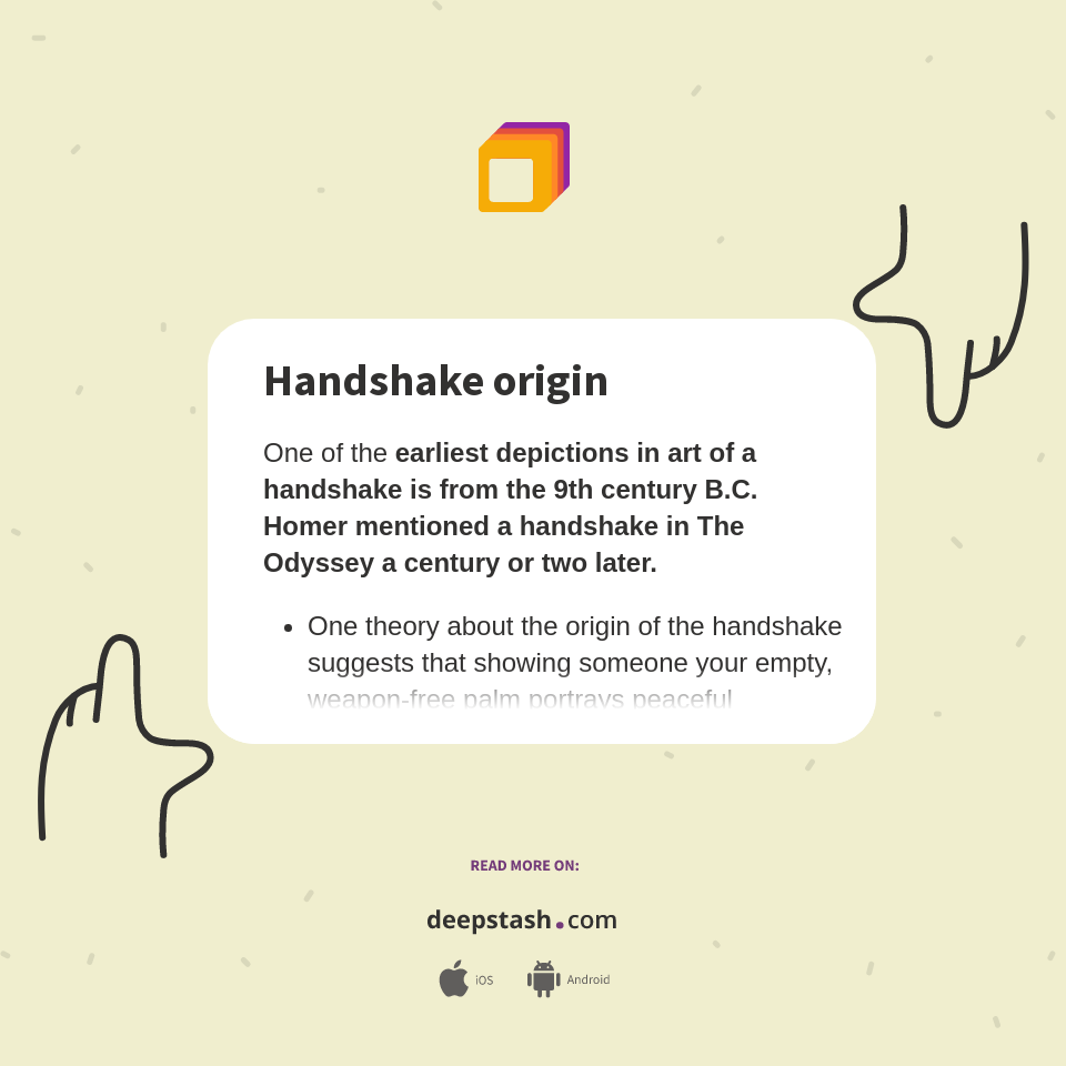 Handshake origin - Deepstash