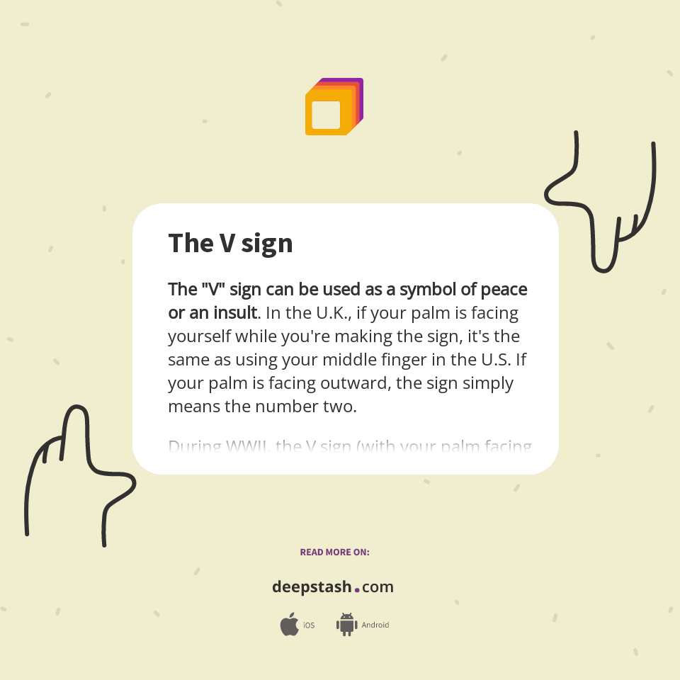 The V sign - Deepstash