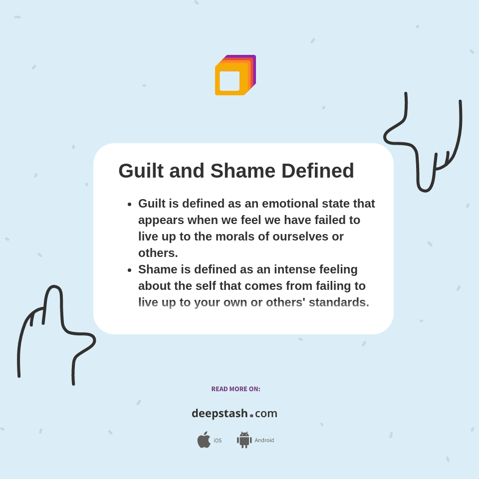Guilt and Shame Defined - Deepstash