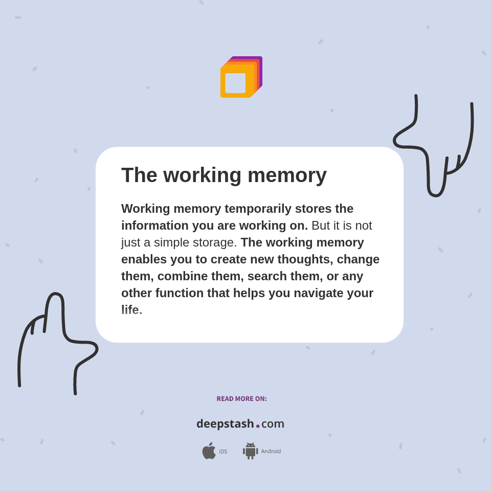 The working memory - Deepstash