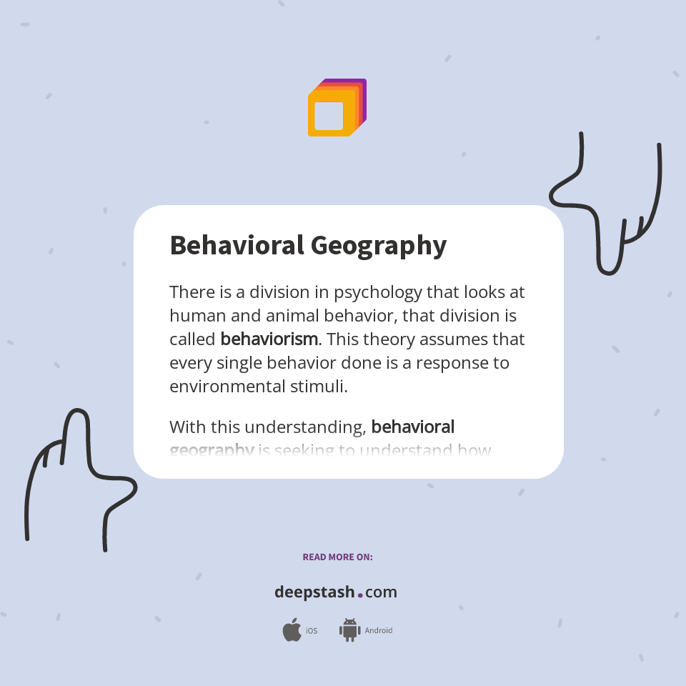 Behavioral Geography - Deepstash