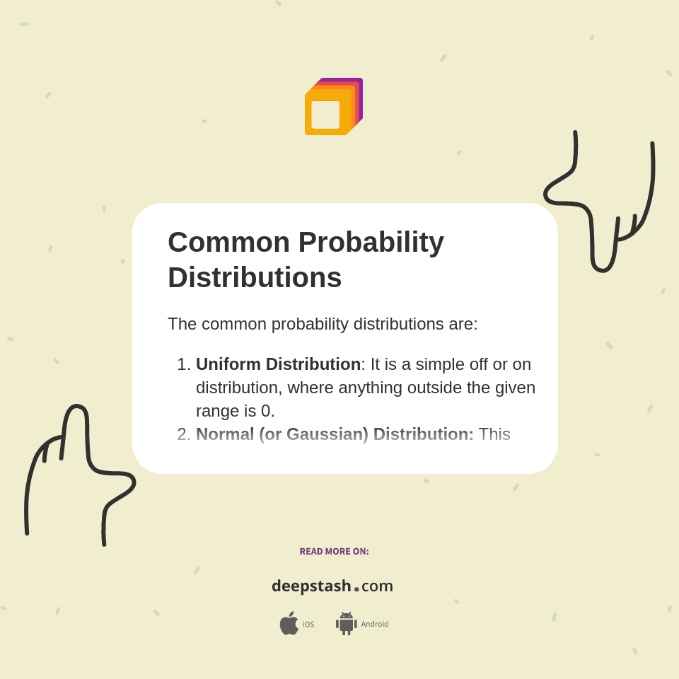 Common Probability Distributions - Deepstash