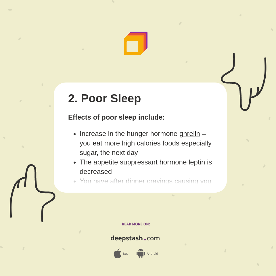 2. Poor Sleep - Deepstash