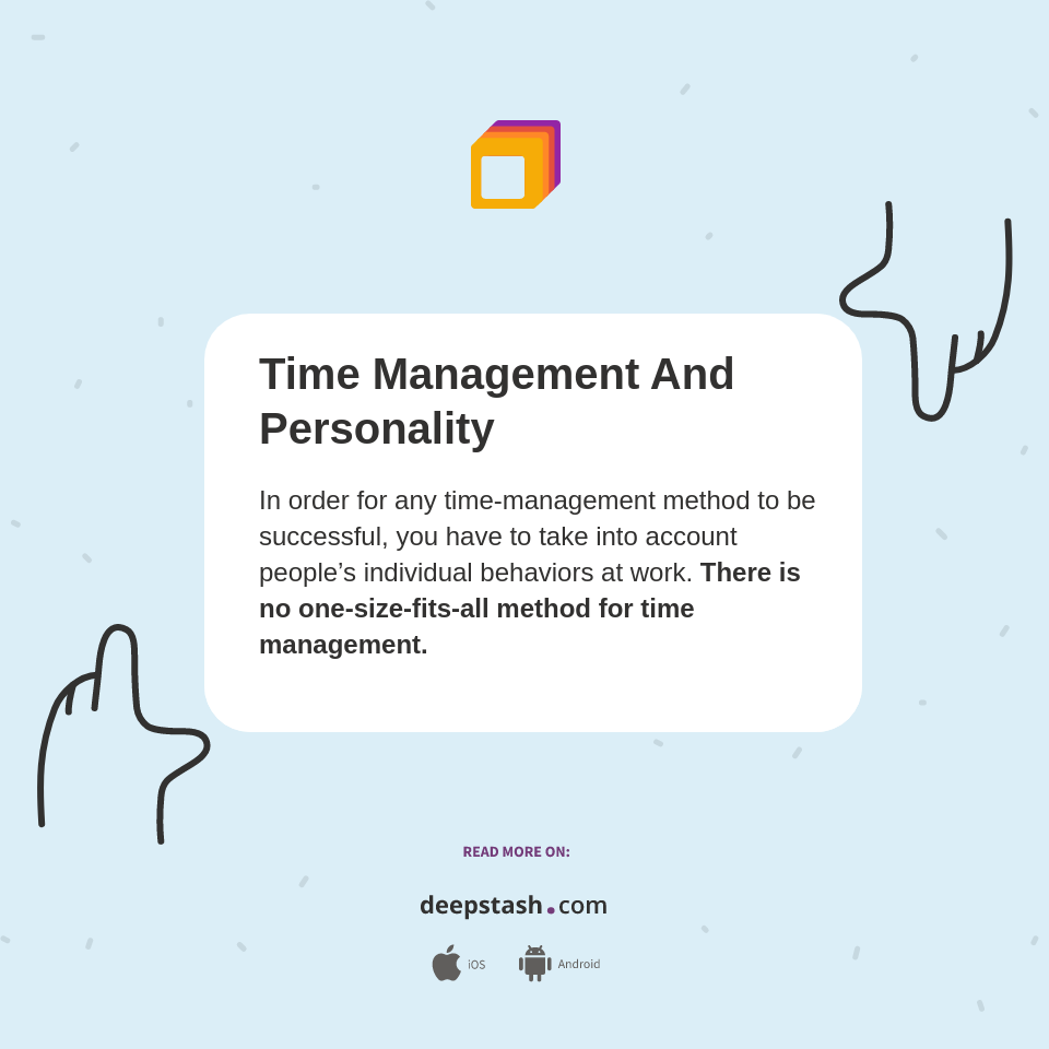 Time Management And Personality - Deepstash