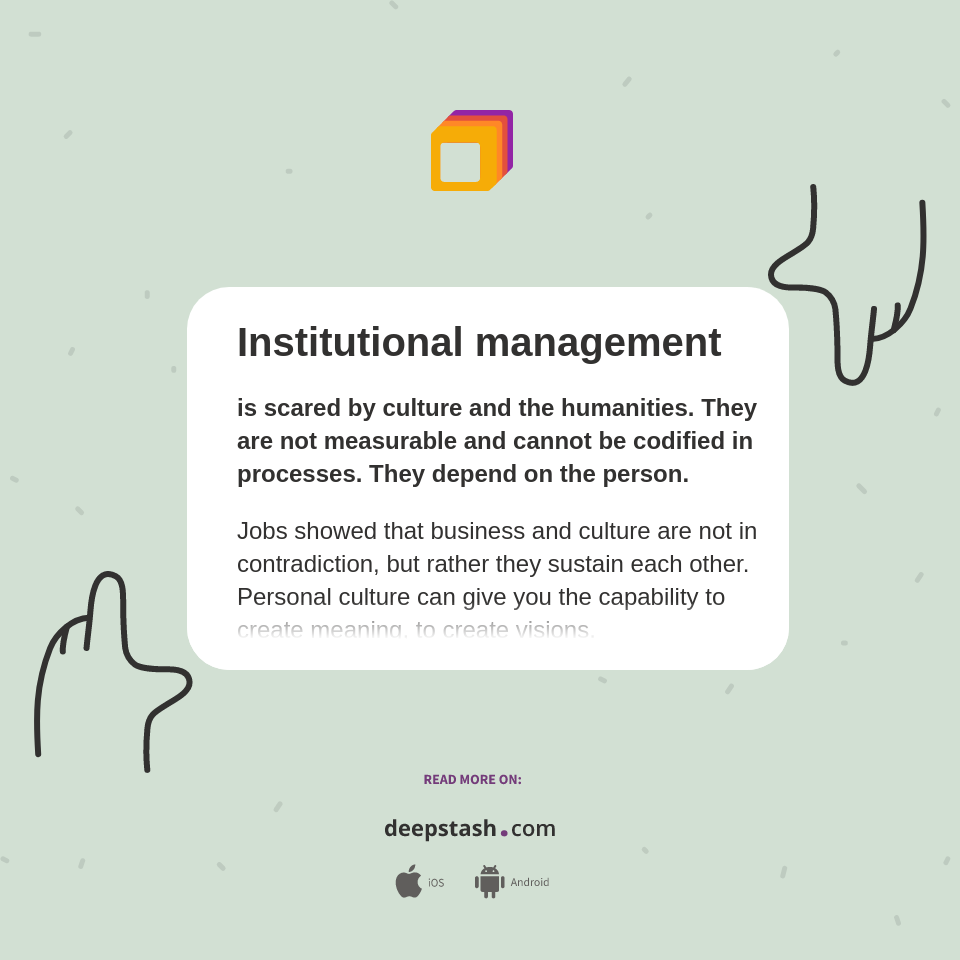 Institutional management - Deepstash