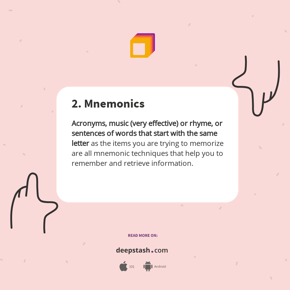 2. Mnemonics - Deepstash