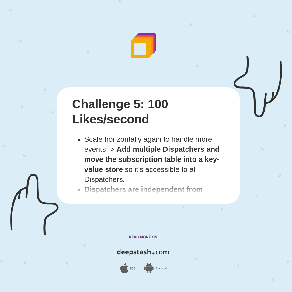 Challenge 5: 100 Likes/second - Deepstash