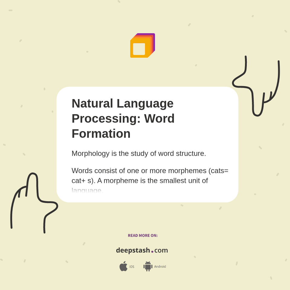Natural Language Processing: Word Formation - Deepstash