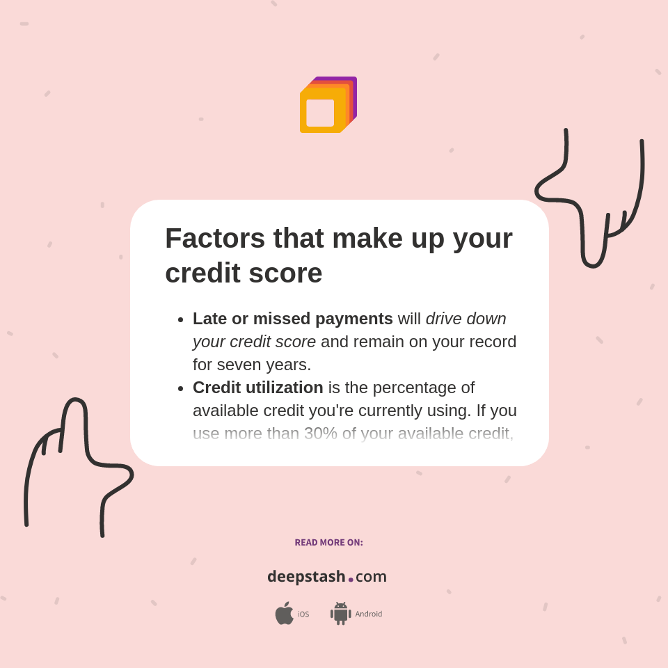 Factors that make up your credit score - Deepstash