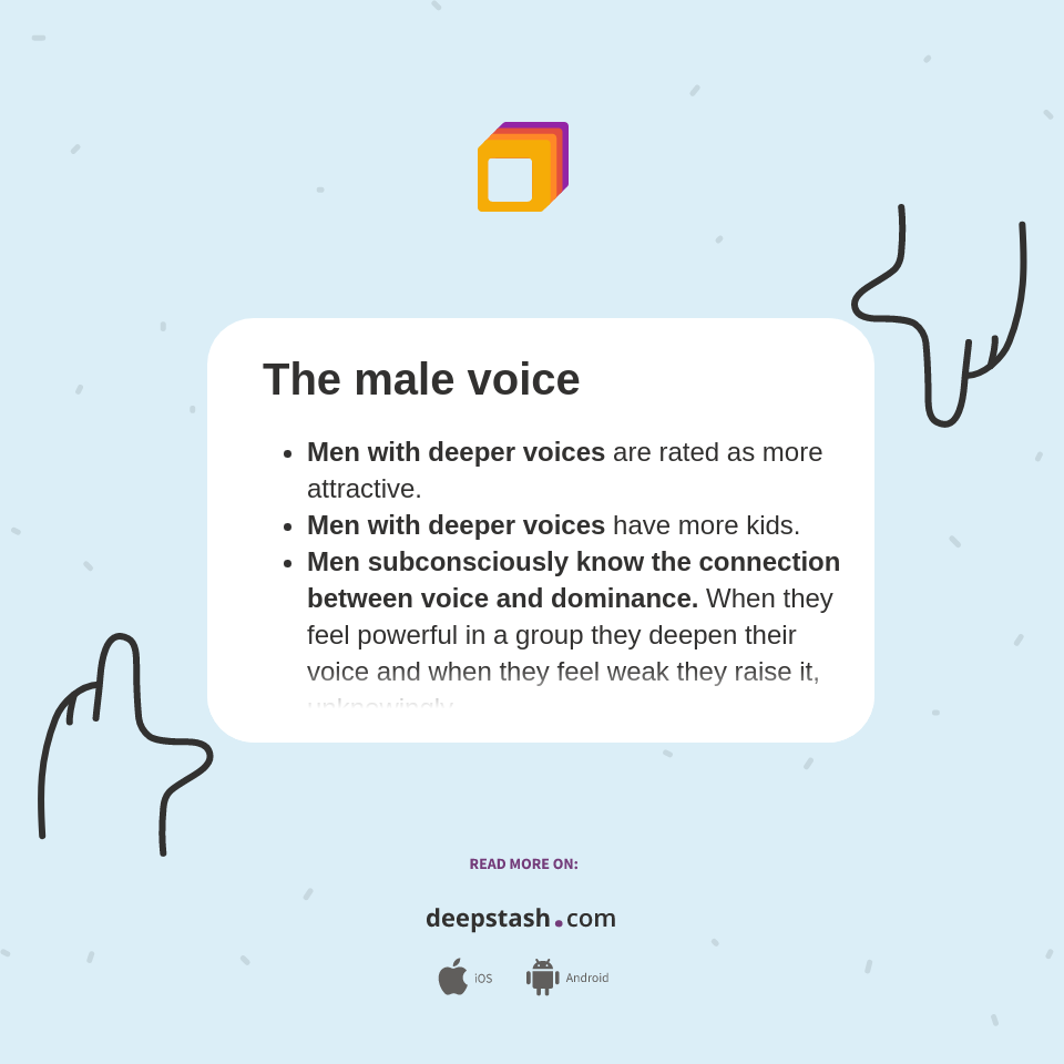 The male voice - Deepstash