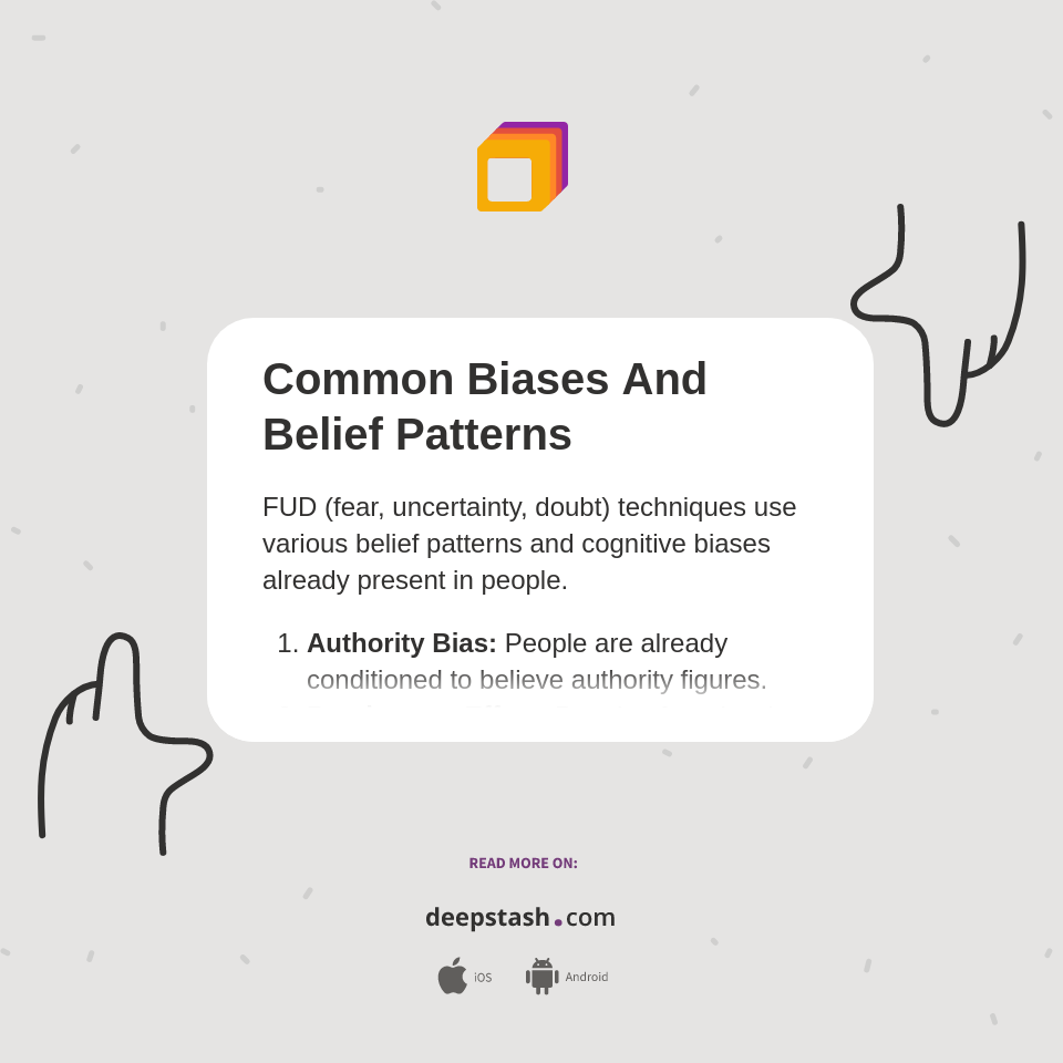 Common Biases And Belief Patterns - Deepstash