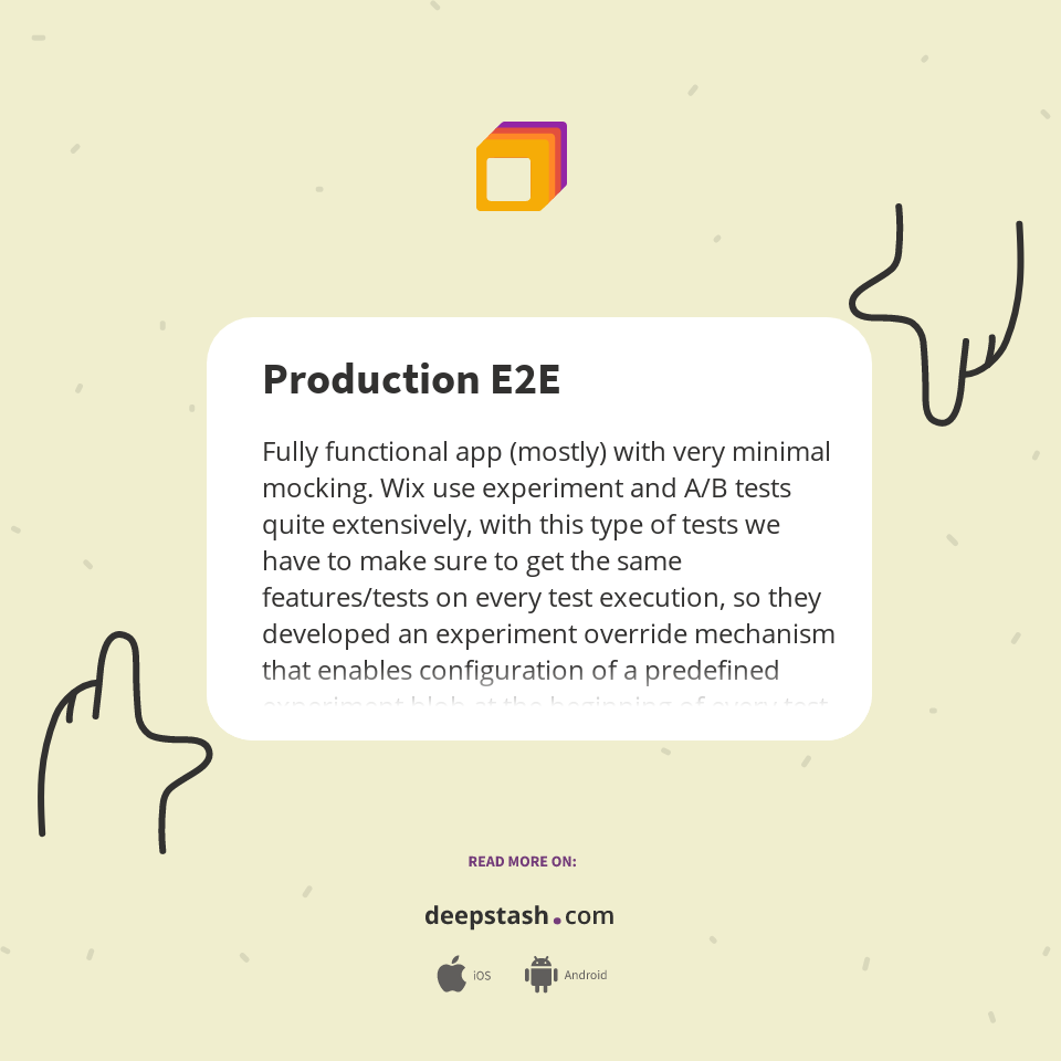 Production E2E - Deepstash